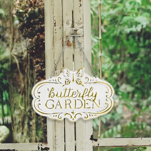 Amazon.com: Chic Rustic Metal Signs - Small Vintage Butterfly Signs ...