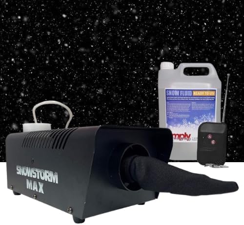 Snowstorm Max 500W Snow Effect Machine with Wireless Remote Control ...
