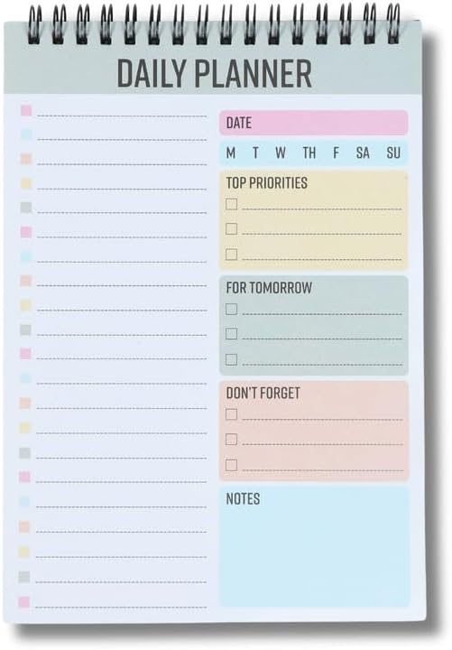 PG Creations A4 Size Daily Planner Writing Note Pad, One Side Ruled ...