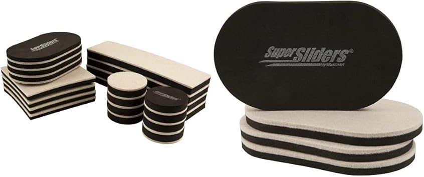 SuperSliders 4712595Z Reusable Felt Furniture Sliders- All-in-One Kit ...