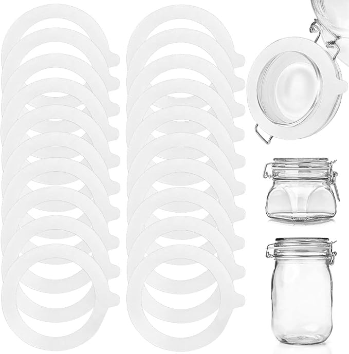 STCRERAG 20 Pcs Silicone Gaskets - Replacement Seals & Rings for Glass ...