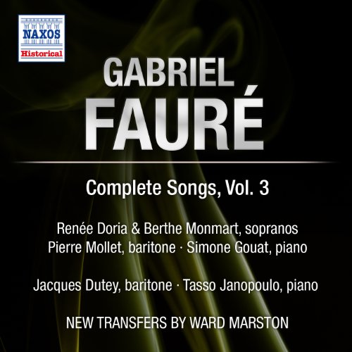 Faure: Complete Songs, Vol. 3 von Renee Doria bei Amazon Music - Amazon.de
