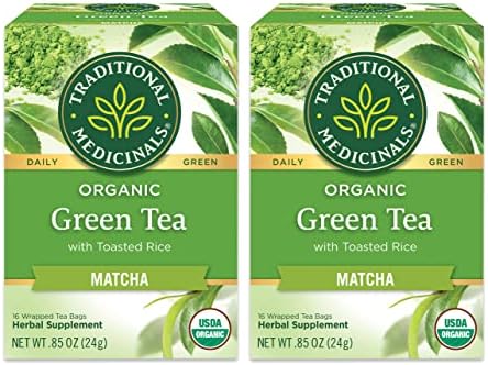 Amazon.com: Traditional Medicinals Organic Green Tea With Toasted Rice ...
