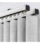 Amazon.com: TIPIACE Double Curtain Track Luxurious Heavy Conjoined ...