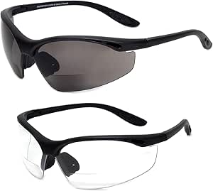 Amazon.com: Calabria 91348 2 Pack Bulk Bifocal Reading Safety Glasses ...