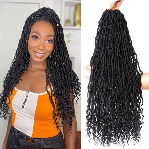 Amazon.com : Ombre Goddess Locs Crochet Hair 12 Inch 6 Packs Short Soft ...