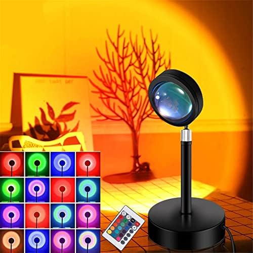 Fourchoytree Sunset Lamp, Sunset Light Projection Lamp RGB Rainbow 16 ...