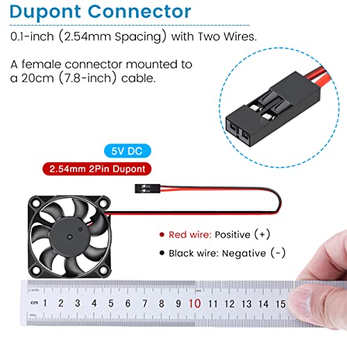 Snapklik.com : 5Volt 50x10mm 50mm 2 Inch Dupont Connector 2Pin Small ...