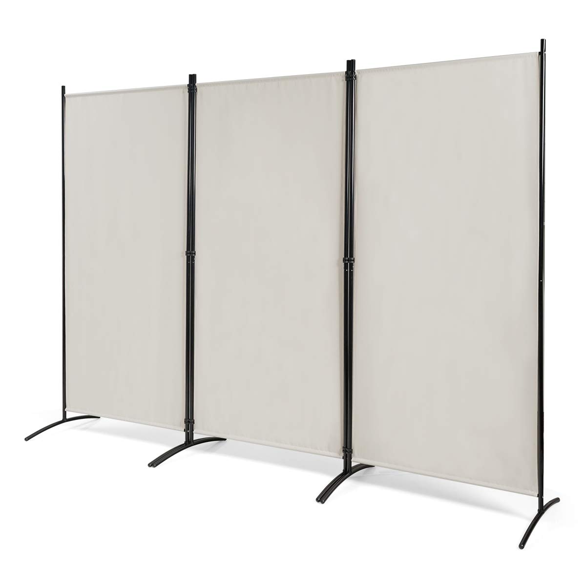 Multigot 3-Panel Room Divider, Folding Wall Privacy Screen Protector ...