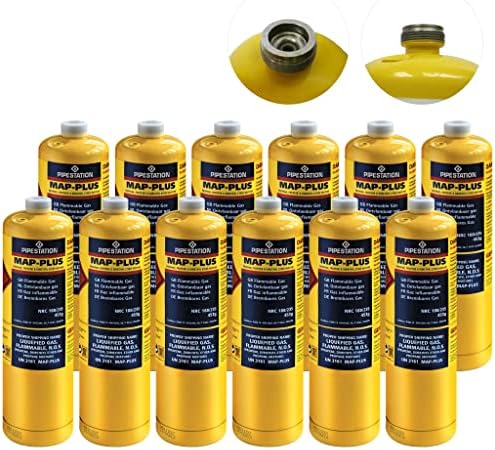 12x Mapp/Map Pro Plus Propane Gas Canister Cartridge Disposable ...