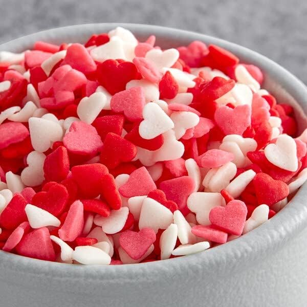 Amazon.com: Oasis Supply Valentine's Hearts Sprinkle Quins, 8-Ounce ...