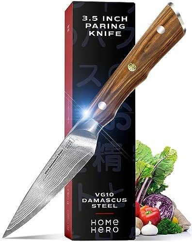 Amazon.com: Home Hero Japanese Utility Knife Collection - VG10 Damascus ...