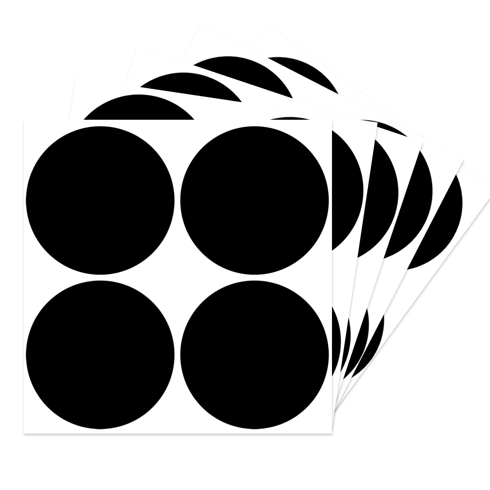 Amazon.com: STARLIBOO Black Dot Stickers, 3 inch Removable Circle ...