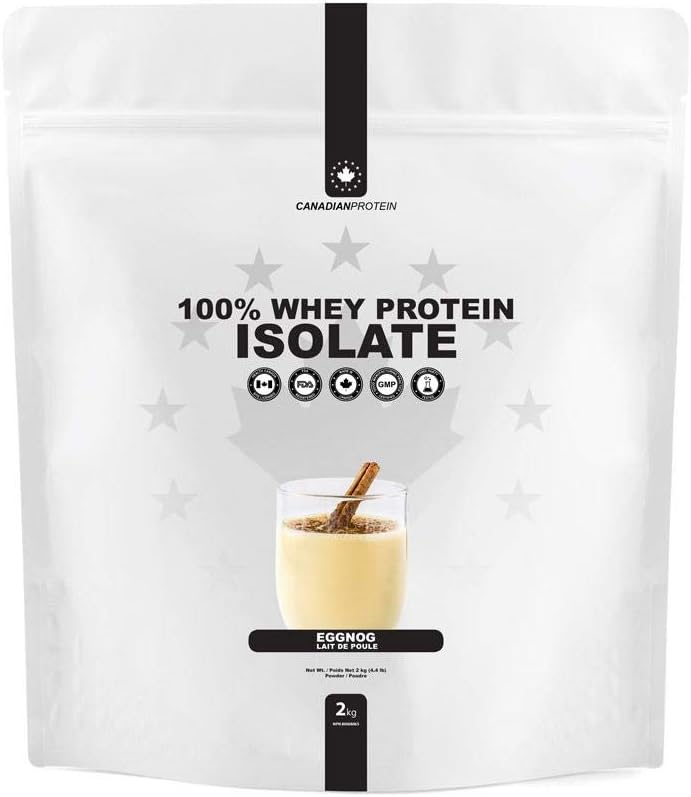 Canadian Protein 100% Whey Isolate 27g of Protein | 2 kg of Eggnog ...