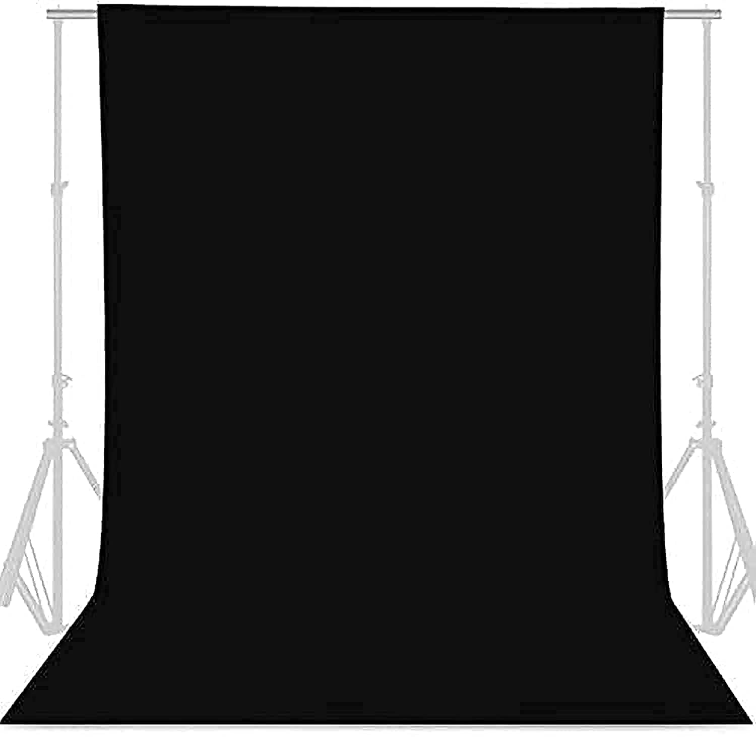Padom 10X20 ft(3X6M) Black Photography Backdrop Solid Color Background ...