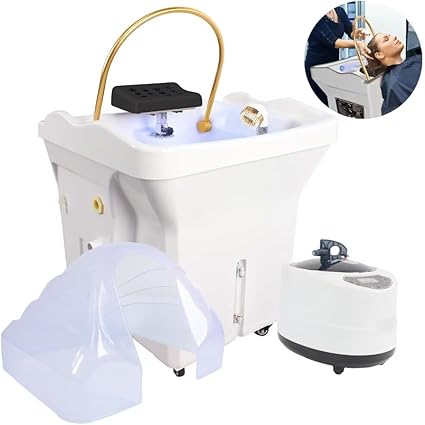 Amazon.com: leqsdijk Head Spa Equipment, Dual-Control System Water ...
