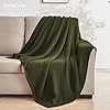 Amazon.com: CozeCube Olive Green Throw Blanket for Couch, Soft Cozy ...