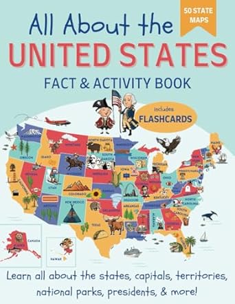 All About the United States Fact and Activity Book: Learn Geography ...