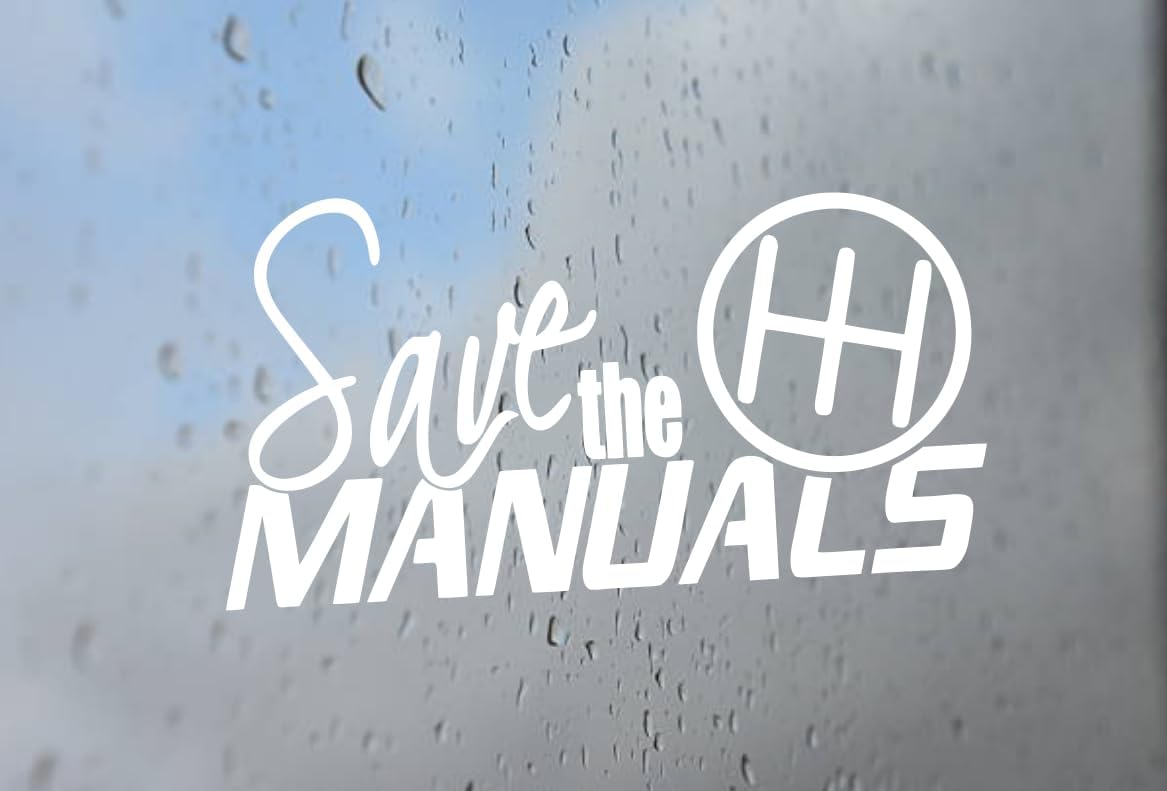 Amazon.com - Save The Manuals Decals Stickers Windows, Cars, Trucks ...