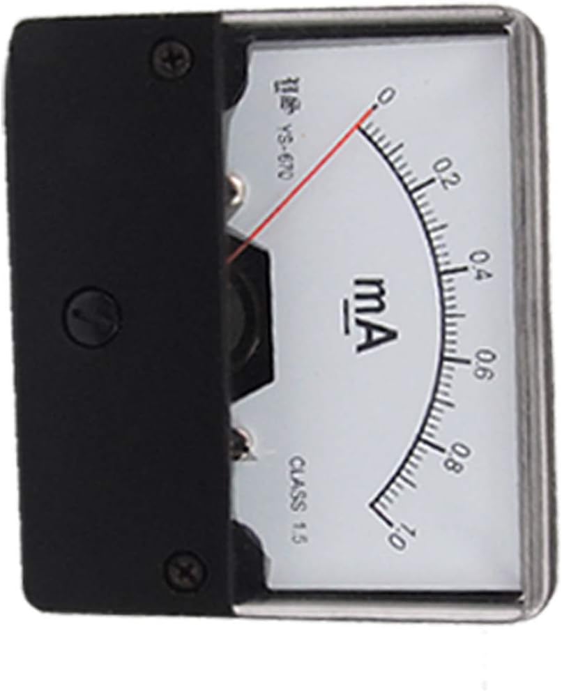 Aexit YS-670 Panel Tools & Testers Mounted DC 0-1mA Current Meter ...