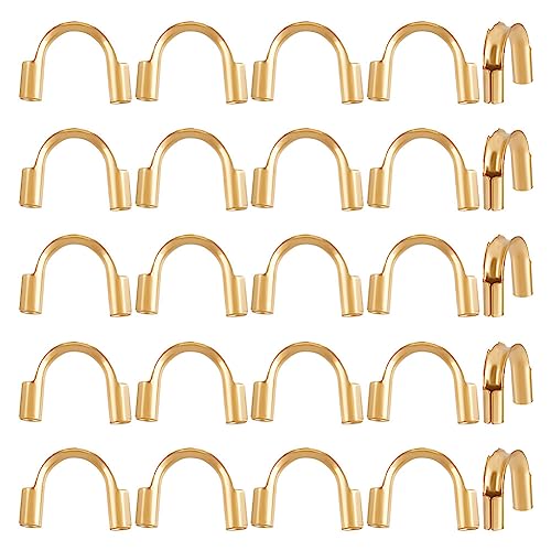 UNICRAFTALE 60pcs Hole 0.7mm Golden 316 Surgical Stainless Steel Wire ...