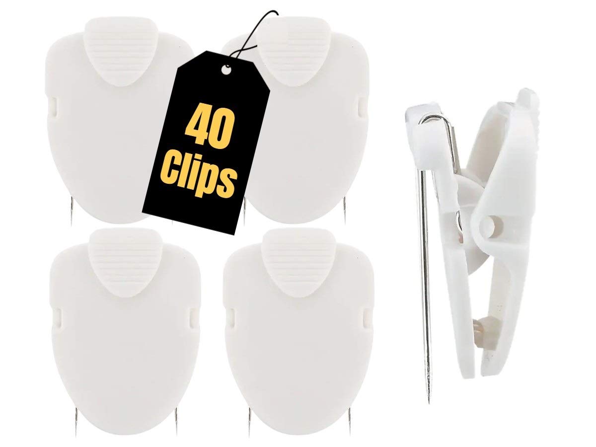Snapklik.com : 1InTheOffice Cubicle Clips, White, 40/Pack