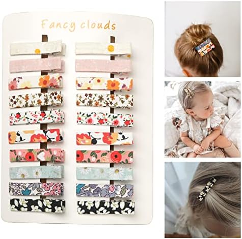 Amazon.com : Fancy Clouds 20 Pack Baby Hair Clips for Girls Toddler ...