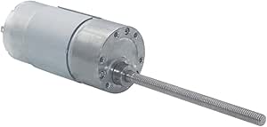 smart speed 12V DC Gear Motor, Reversible Rotation, M6 Threaded Long ...
