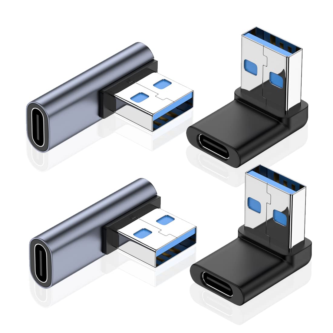 Amazon.com: JOMIHONEY Right Angle USB A Male to USB C Female Adapter ...