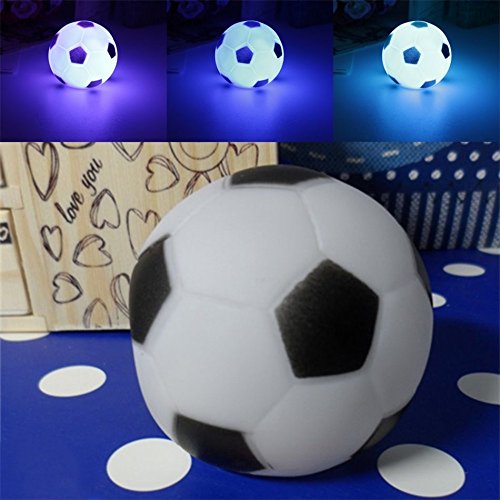 Amazon.com: Color Changing Soccer Football LED Light Night Lamp Party ...
