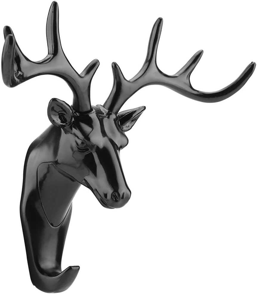 Amazon.com: Maydahui 3PCS Deer Head Wall Hook Antler Hanger Animal ...