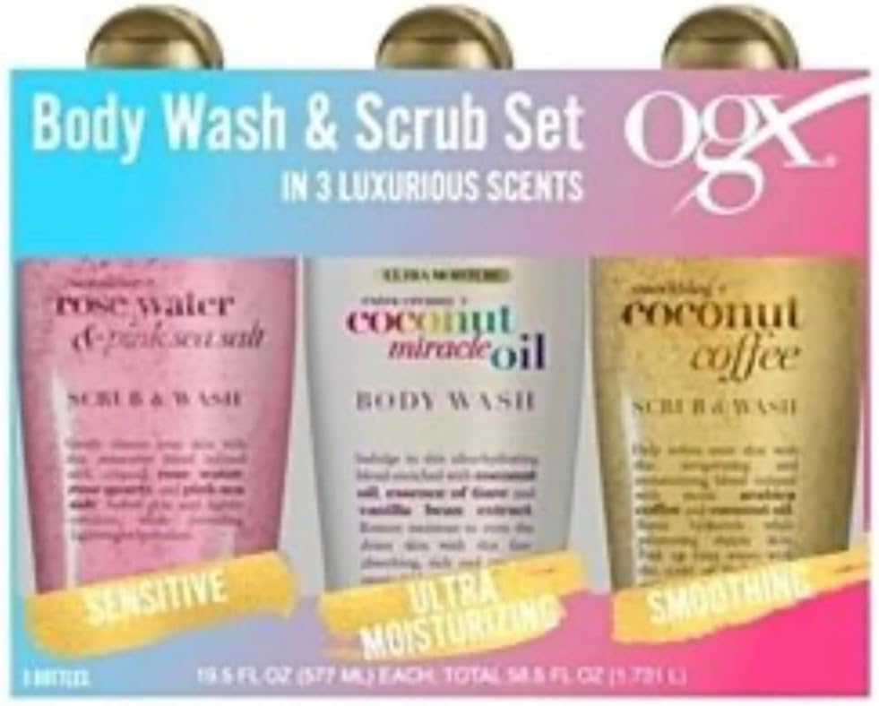 Amazon.com : OGX body wash and scrub set : Beauty & Personal Care