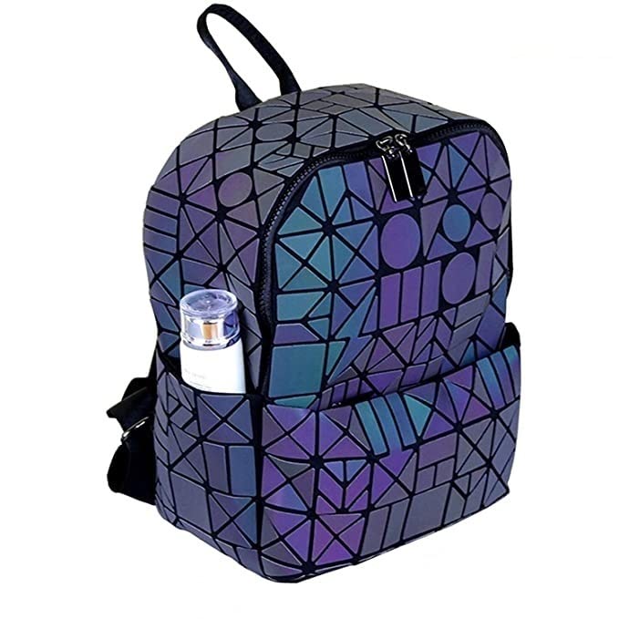 Buy Batcat Luminous Geometric Backpacks Women Holographic Reflective ...