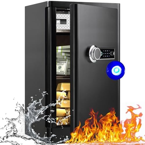 TIGERKING 𝐇𝐞𝐚𝐯𝐲 𝐃𝐮𝐭𝐲 Large Safe Box, 2.05 Cubic Feet Home Safe with ...