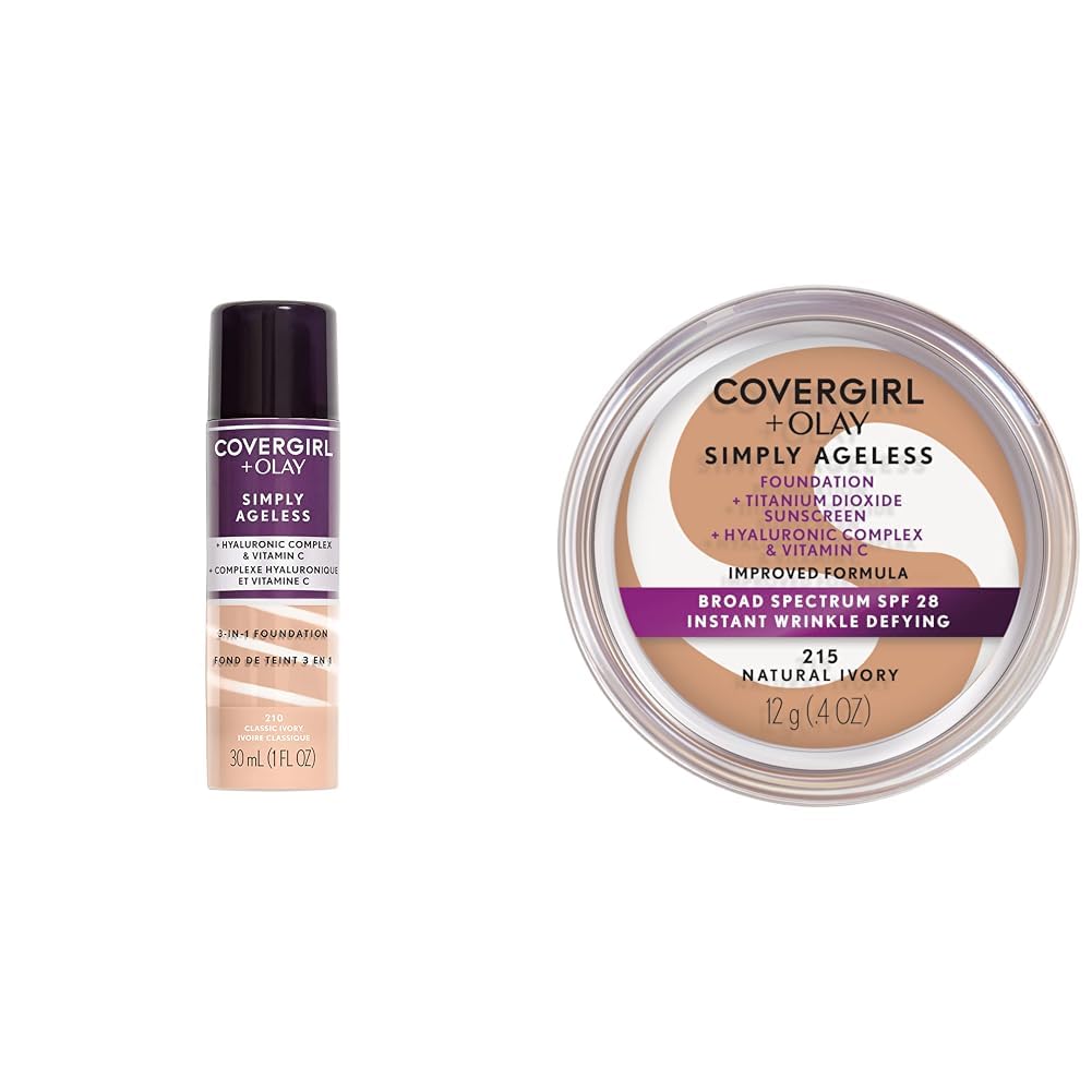 Amazon.com : COVERGIRL+OLAY Simply Ageless 3-in-1 Liquid Foundation ...