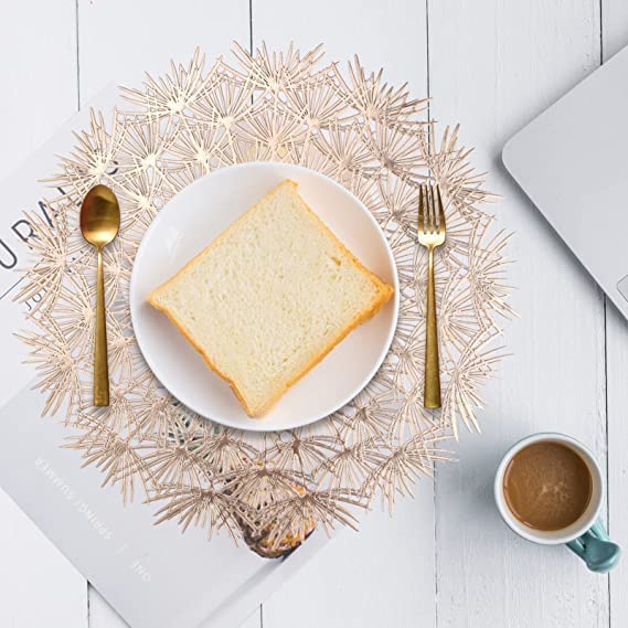 Buy Home Cloud Table mat Round Shape| Table mat Round | Cutwork Design ...