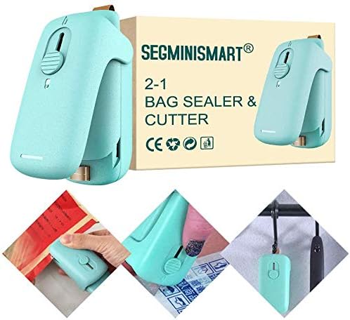 Amazon.com: SEGMINISMART Mini Bag Sealer, 2 in 1 Handheld Heat Sealer ...