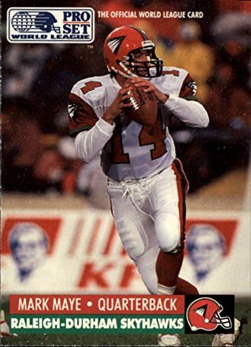 Amazon.com: 1991 Pro Set WLAF Inserts #26 Mark Maye NFL Football ...