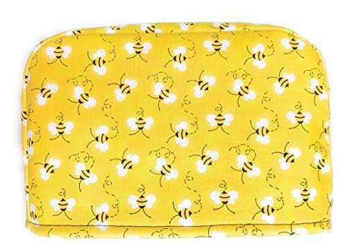 Amazon.com: 2 Slice Slot Honey Bumble Bees on Yellow Reversible Kitchen ...