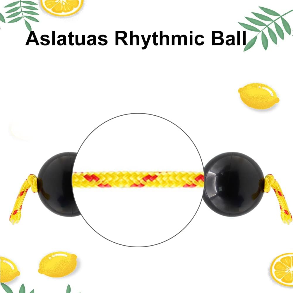 1pair Aslatuas Rhythmic Ball, Double Gourd Percussion Music Egg Shaker ...