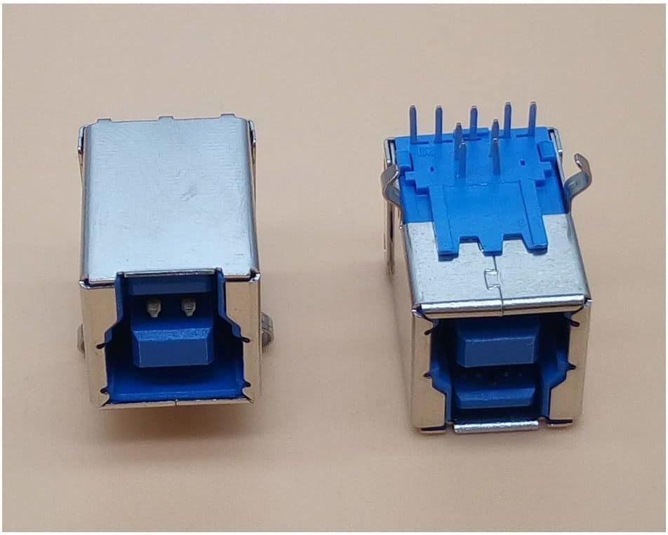 Amazon.com: PATIKIL USB Connector 3.0 Type B 9Pin Female 90 Degree Jack ...