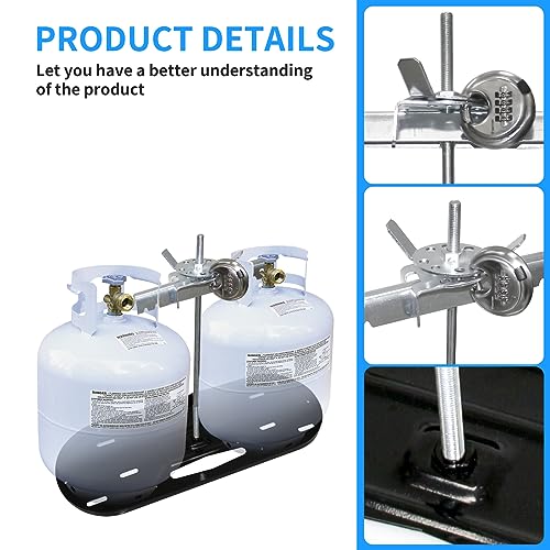 Snapklik.com : RVPNR RV Dual Propane Tank Mounting Rack
