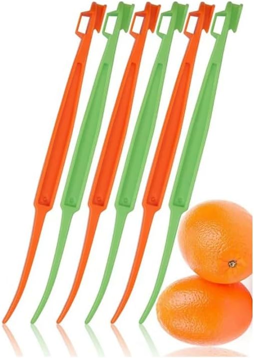 Amazon.com: 6 Pcs Orange Peeler Tool Plastic Citrus Lemon Peeler Orange ...
