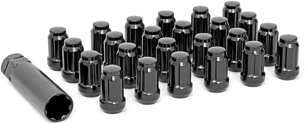 Amazon.com: Rough Country 24-Piece Lug Nut Set - 1/2 x 20 Thread, Bulge ...
