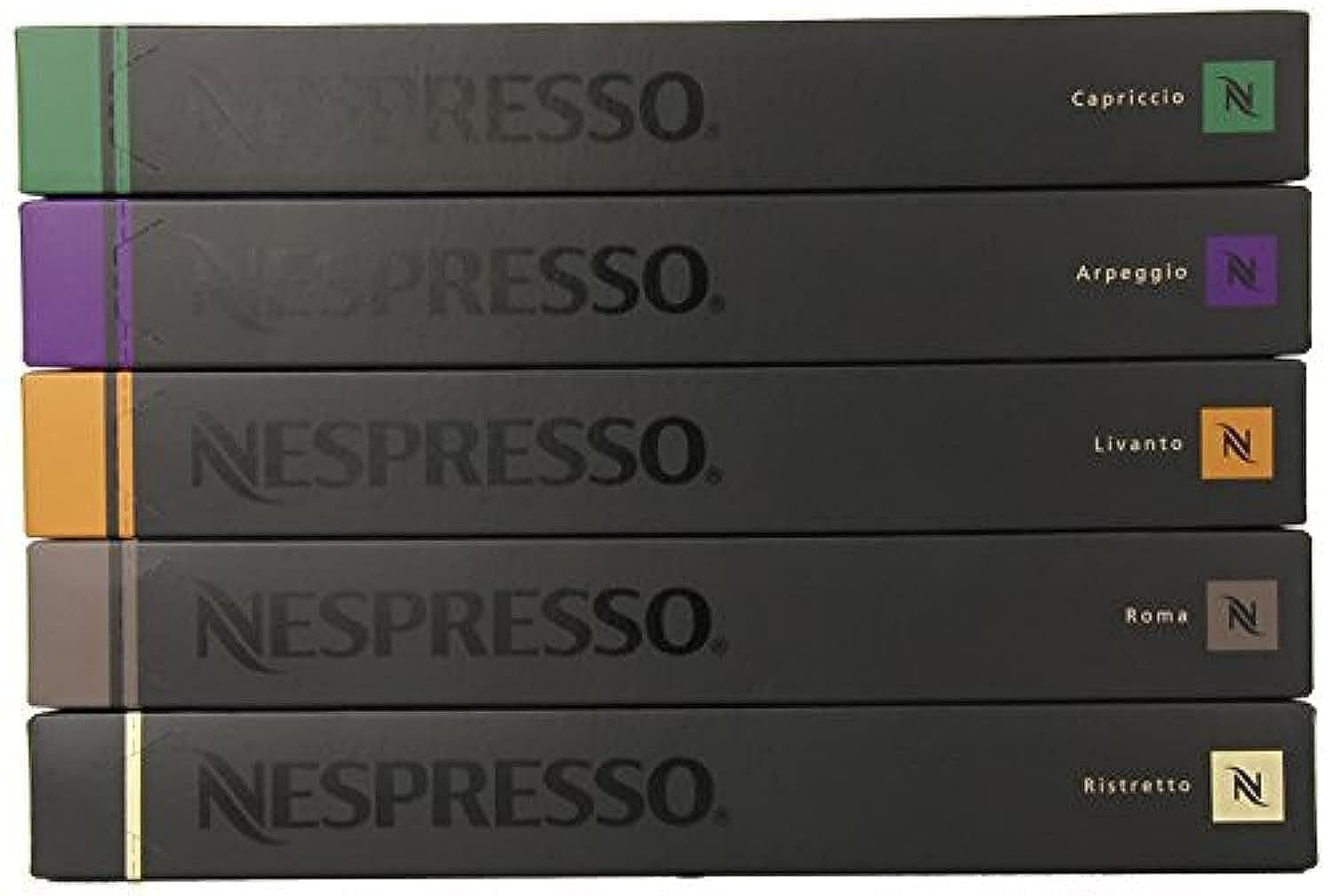 Nespresso Variety Pack Capsules, 50 Count Size: 50 Capsules : Buy ...