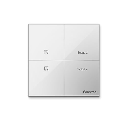 Havells Crabtree iSense Smart Monoblock Touch Panel with 1 Curtain ...