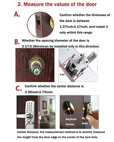 Keypad Door Lock with Handle, Mindore Commercial Door Locks and Door Lock with Keypads, Interior ...