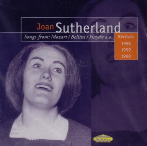 Amazon.com: Joan Sutherland: Songs from Mozart, Bellini, Haydn, Handel ...