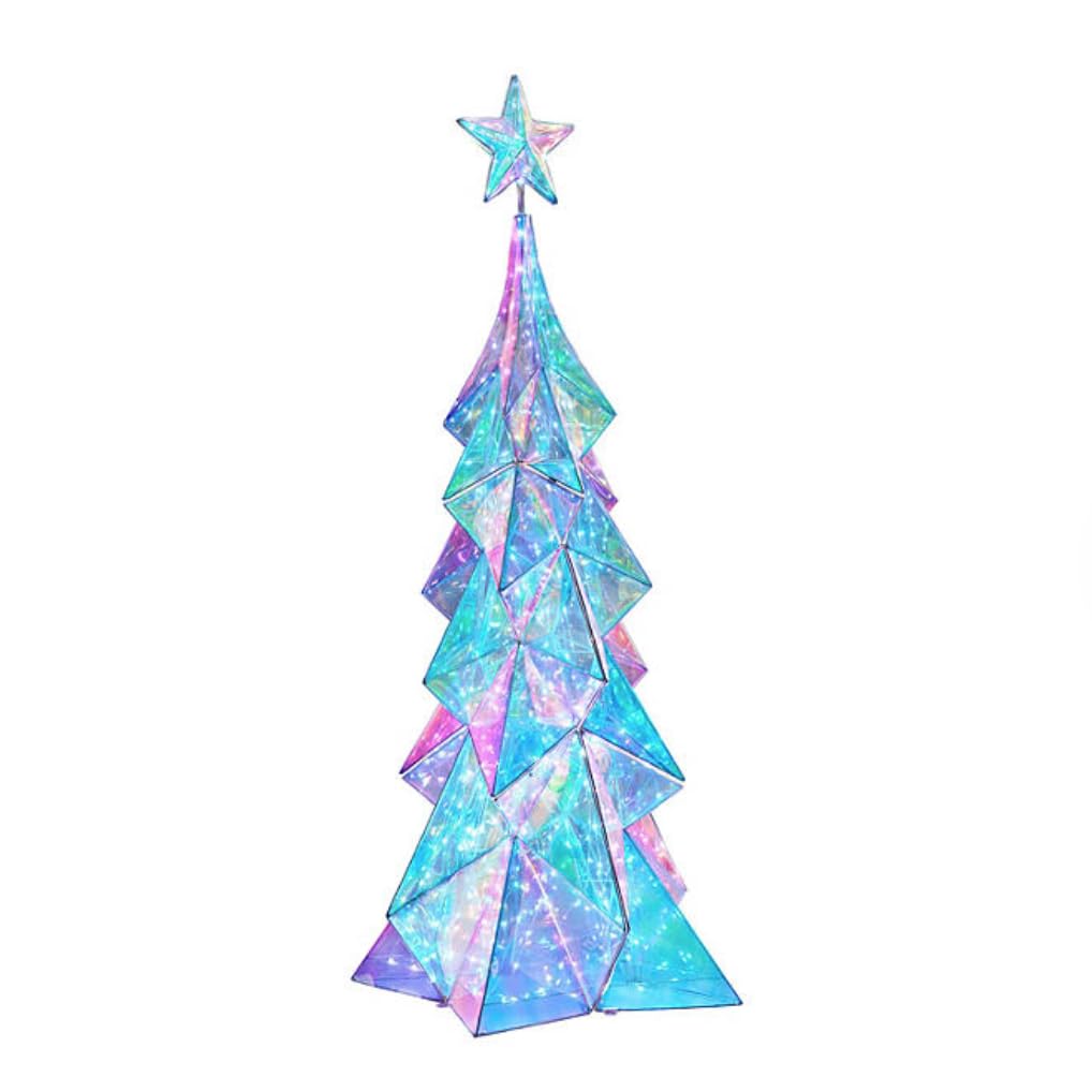 6' Pre-Lit Prismatic Tree