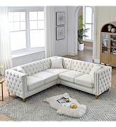 Amazon.com: 80-inch Couches + 58-inch Loveseat Sofa Set for Living Room ...